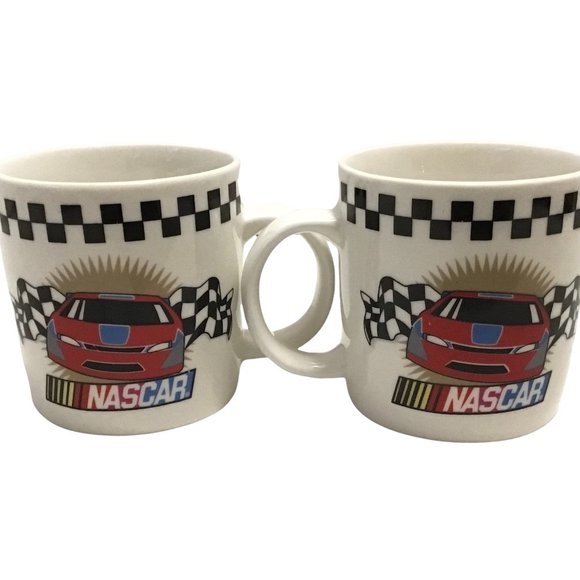 Gibson | Dining | Vintage Nascar Mugs Gibson Set Of 2 Coffee Cups Cup ...